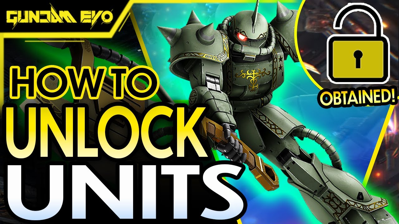 HOW TO UNLOCK MOBILE SUIT UNITS GUIDE! FREE TO PLAY & PAID! Evo Coins ...