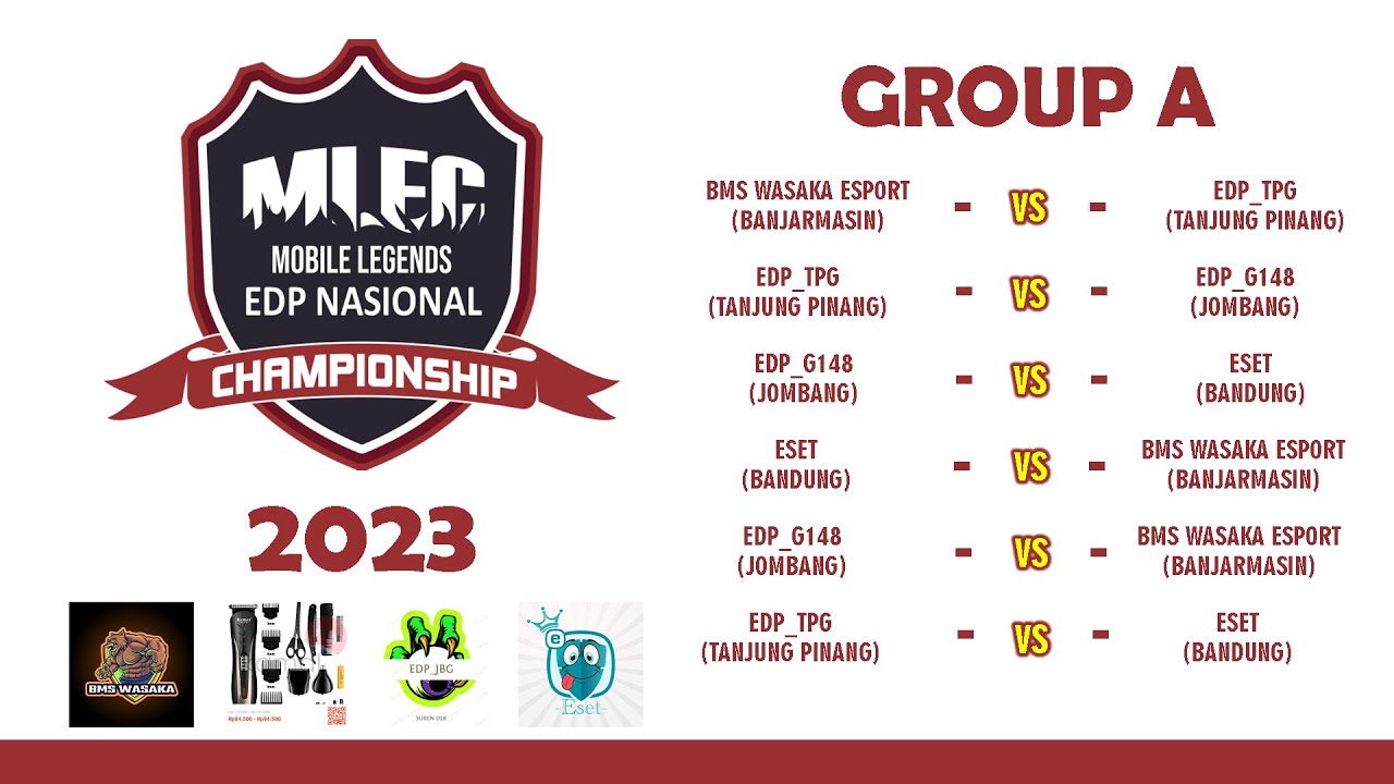TOURNAMENT MOBILE LEGENDS EDP NASIONAL COMMUNITY / MLEC 2023 | GROUP A ...