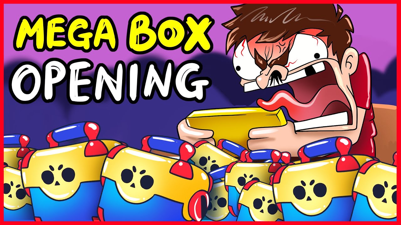 BRAWL STARS ANIMATION - MEGA BOX OPENING #2 Lucky?! - YouTube