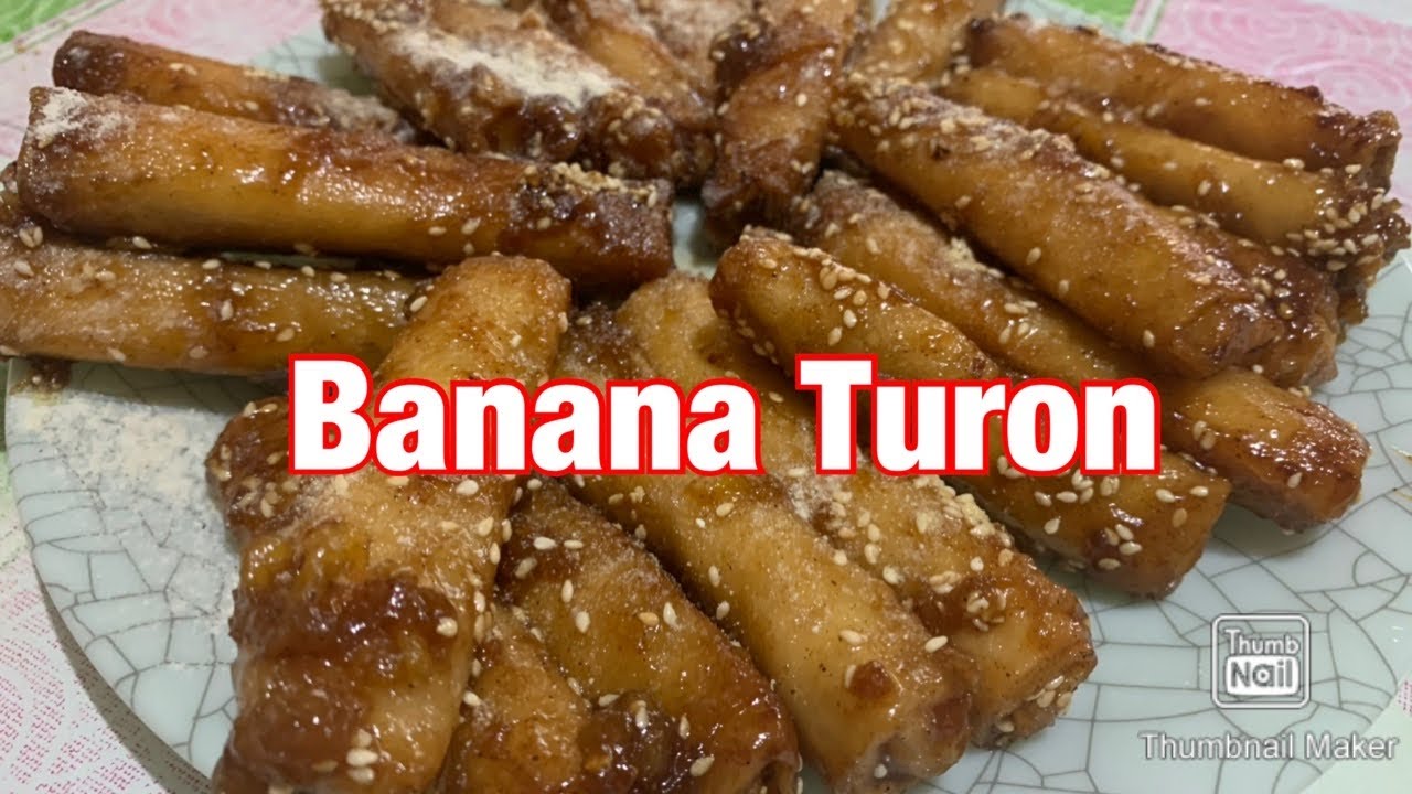 BANANA TURON/ BANANA RHUM-A / Pinoy Merienda - YouTube