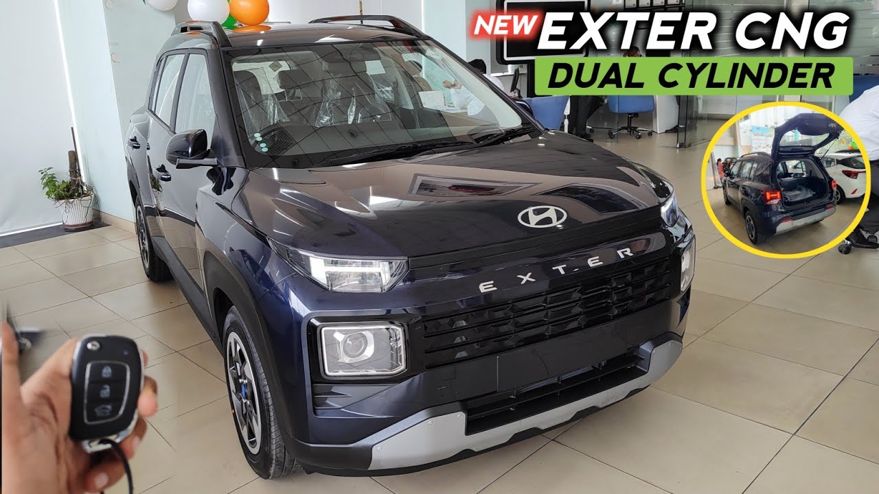 Waah Hyundai😍 New Exter sx CNG Dual Cylinder 2024 - YouTube