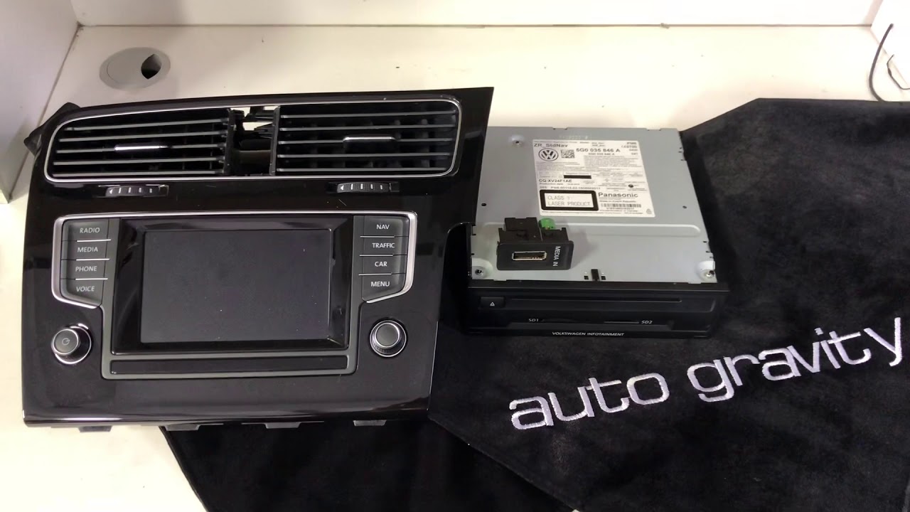 VW Golf R MK7 MIB2 discovery pro retrofit with CarPlay - YouTube