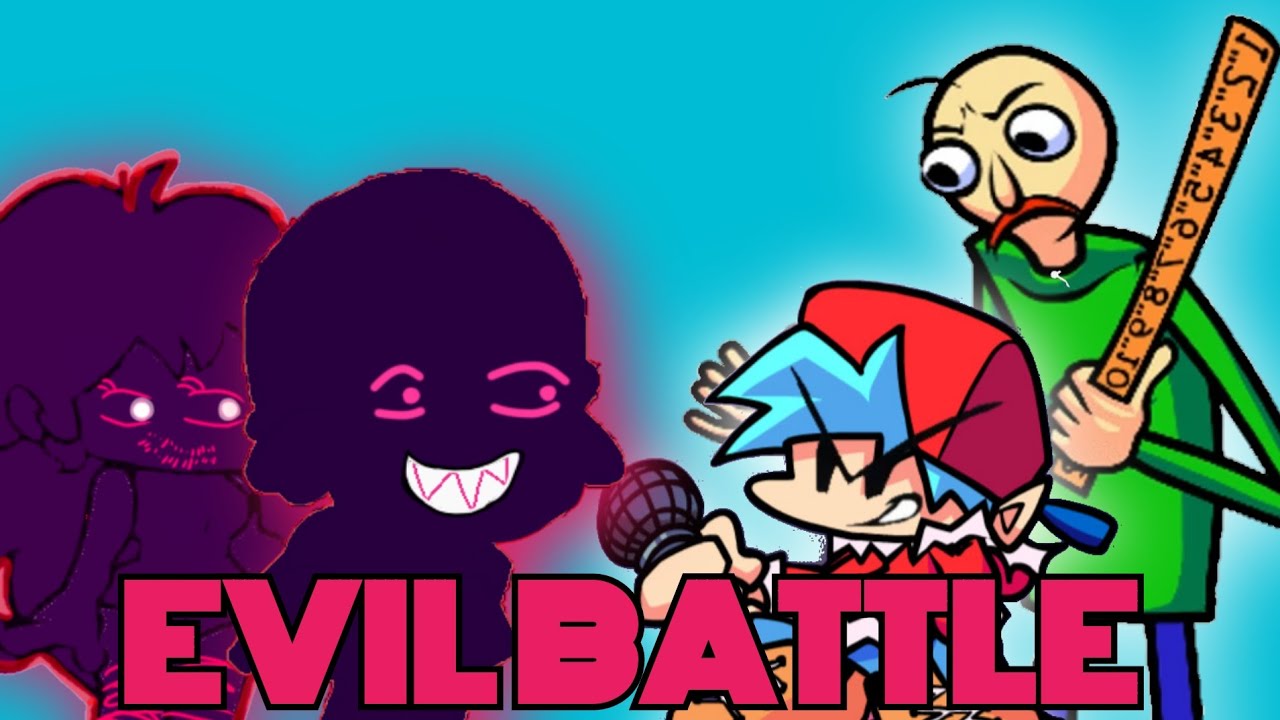 FRIDAY NIGHT FUNKIN' mod EVIL Pocoyo & EVIL Gf VS Baldi & bf - YouTube