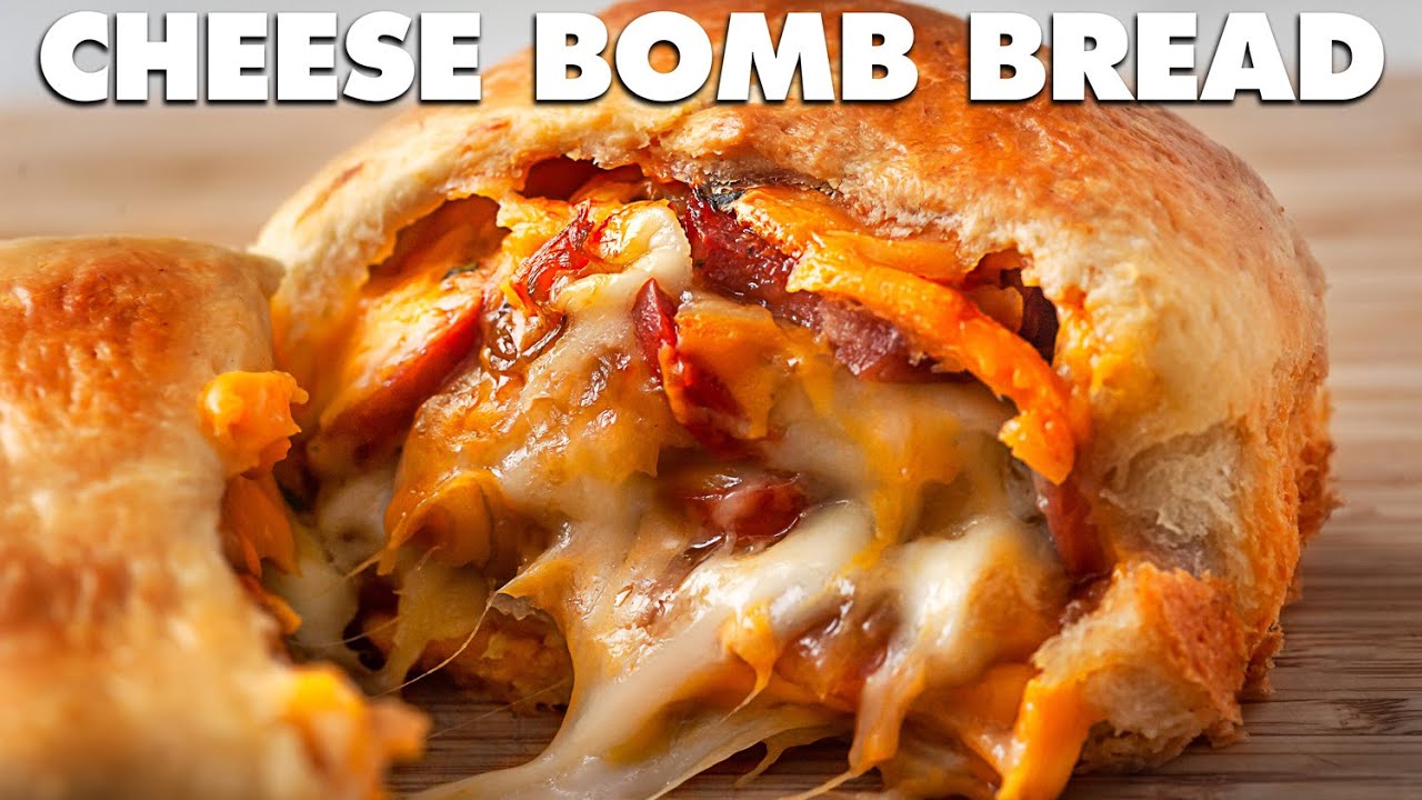 Pizza Cheese Bomb Bread Recipe - Korean Street Food - YouTube