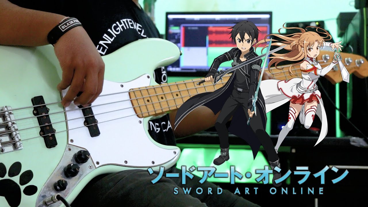 Swort Art Online Opening 1 | LiSA - Crossing Field (Bass Cover) By ...
