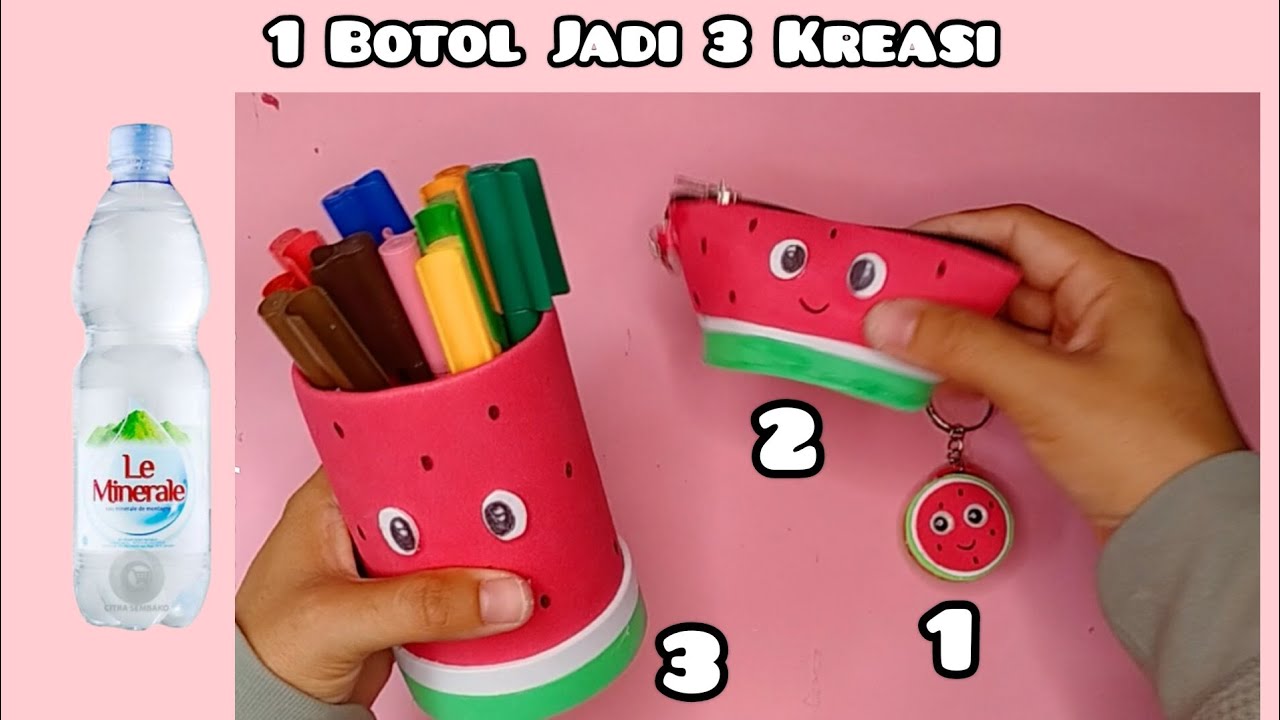 Cara Membuat Prakarya Dari Botol Plastik | Craft Ideas For Plastic ...