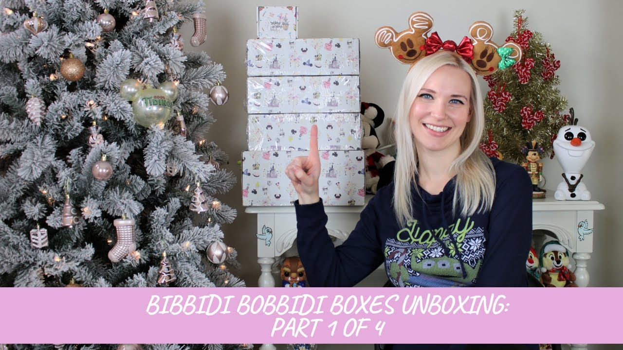 Bibbid Bobbidi Boxes Unboxing Holiday Series: Part 1 of 4 - YouTube