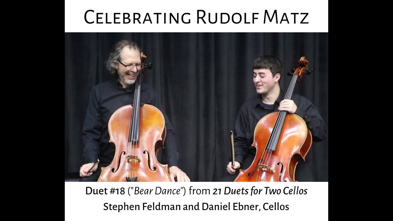 Rudolf Matz: Duet #18 from 21 Duets for Young Cellists. Stephen Feldman ...