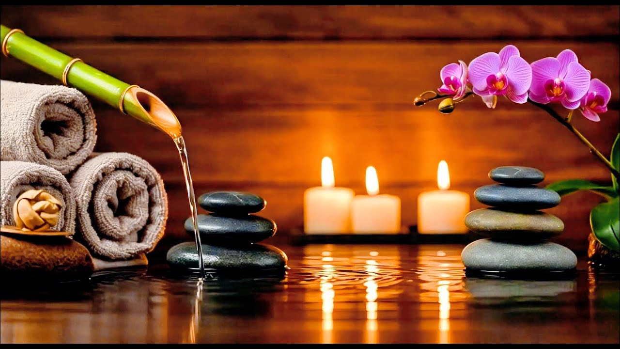 Spa Massage Music | Soothing Piano with Gentle Water Sounds for ...