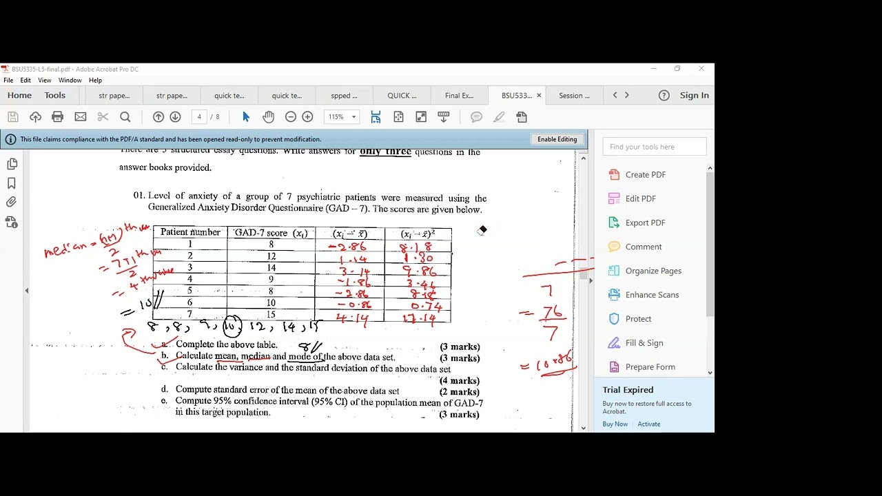 statistics Revision Day 1 - YouTube