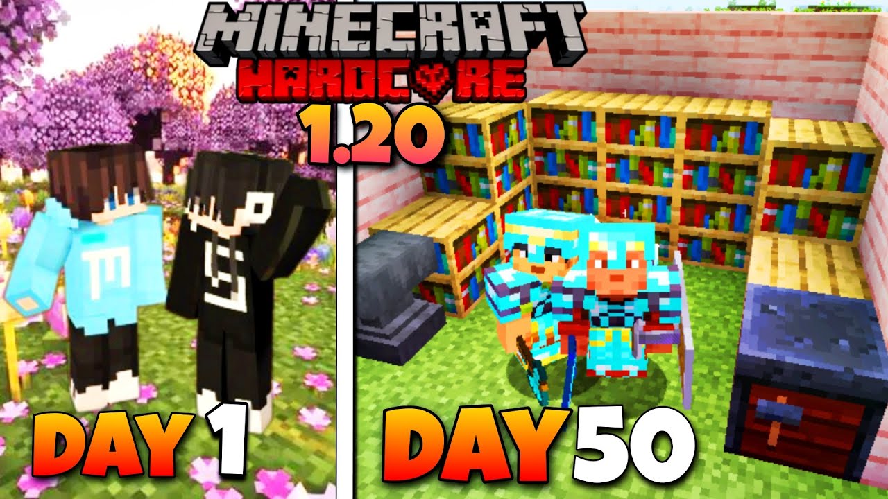 We Survive 50 Day In Minecraft Hardcore 1.20 latest update.. - YouTube