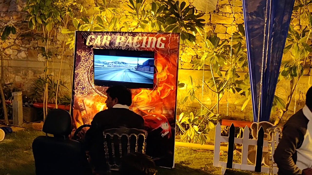 Car racing, motion gaming zone - YouTube