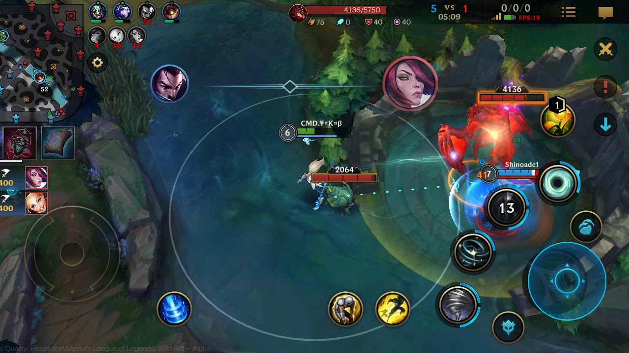 league of legend wild rift alpha test: janna | gameplay - YouTube