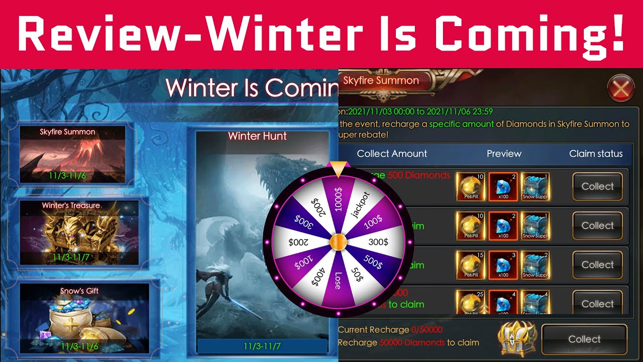 Review - Winter Is Coming - New Rewards - Legacy of Discord - Apollyon ...
