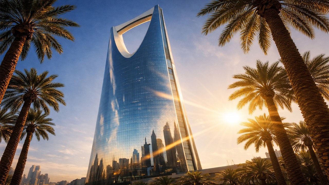 99th Floor in Saudi Arabia’s Most Iconic Tower — Kingdom Centre View in ...