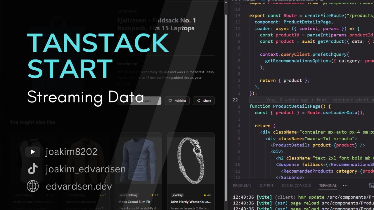 Advanced Data Fetching in TanStack Start - YouTube
