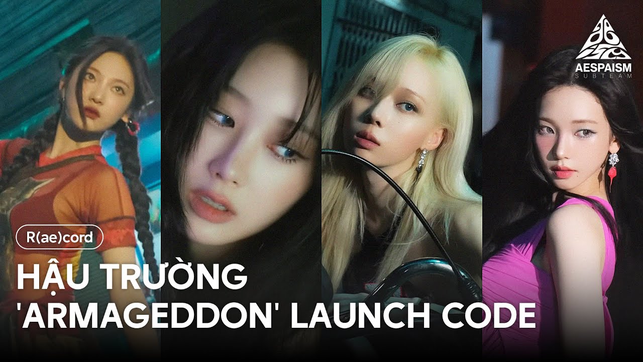 [Vietsub] Hậu trường quay aespa 'Armageddon' Launch Code | R(ae)cord - YouTube