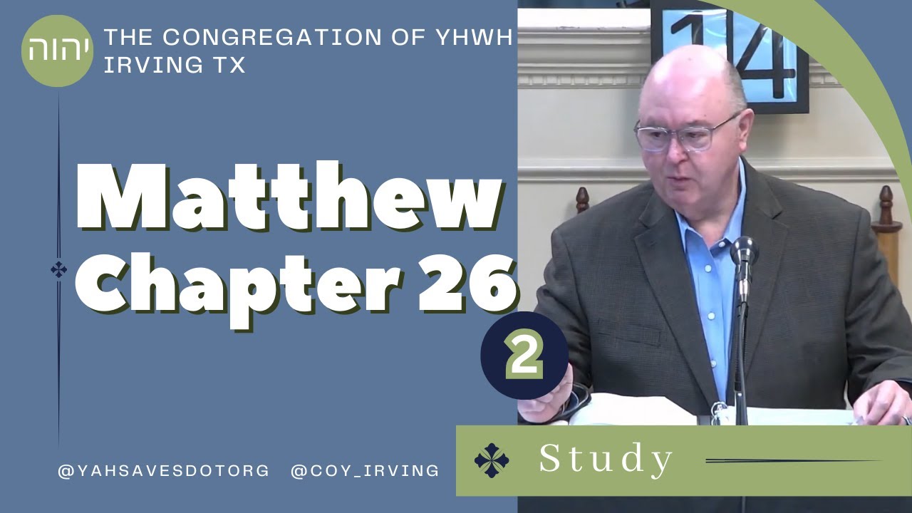 Matthew Chapter 26 [Pt. 2] - YouTube