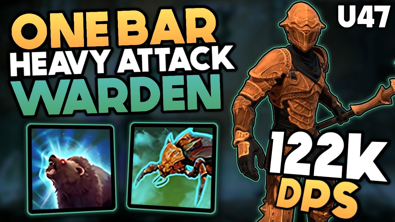 122k DPS One Bar Warden Subclass Heavy Attack Build - Best Magicka Warden Build ESO Update 47 ...