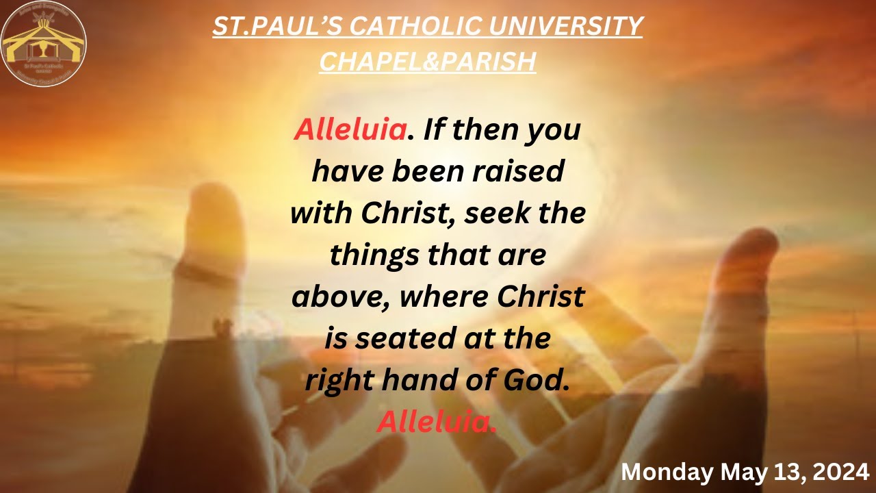 LIVE CATHOLIC MORNING MASS |MONDAY OF THE SEVENTH WEEK OF EASTER ...