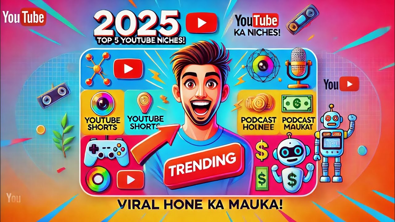 2025 TOP 5 YOUTUBE NICHES | trending 5 niches - YouTube
