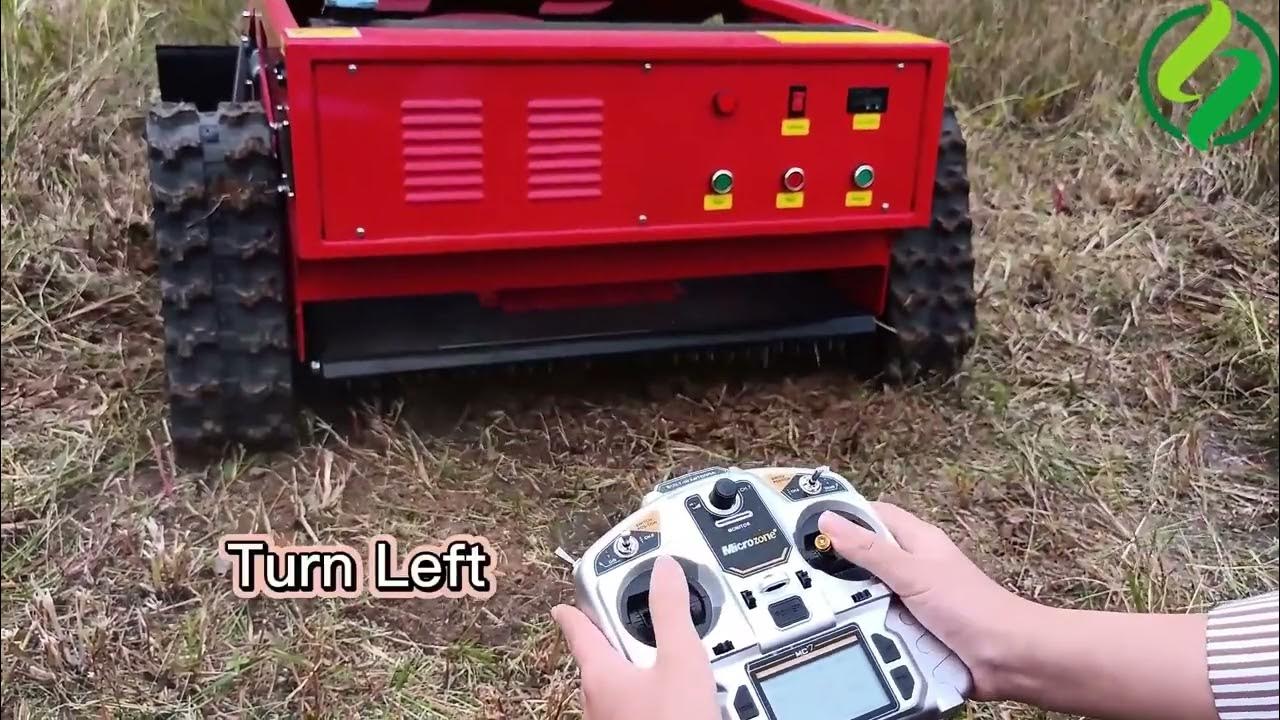 Remote Control Lawn Mower Operating Instructions - YouTube