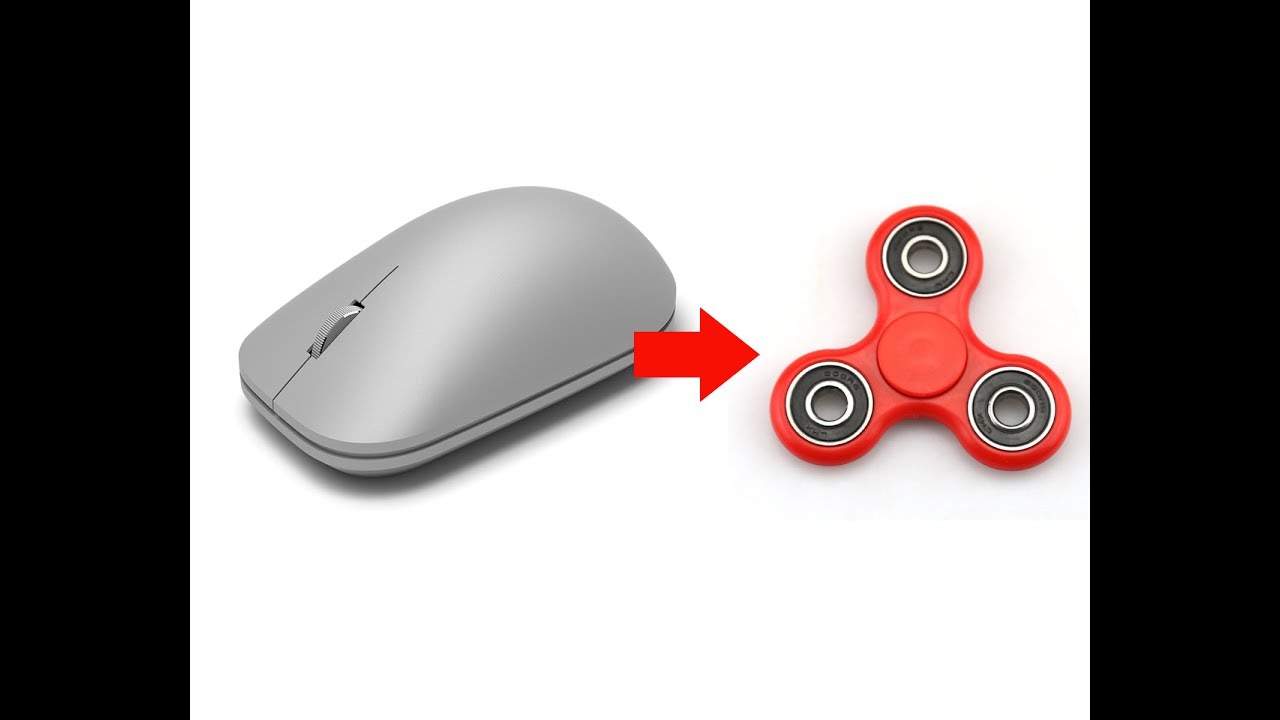 How to make Spinner toy from a Computer Mouse - YouTube