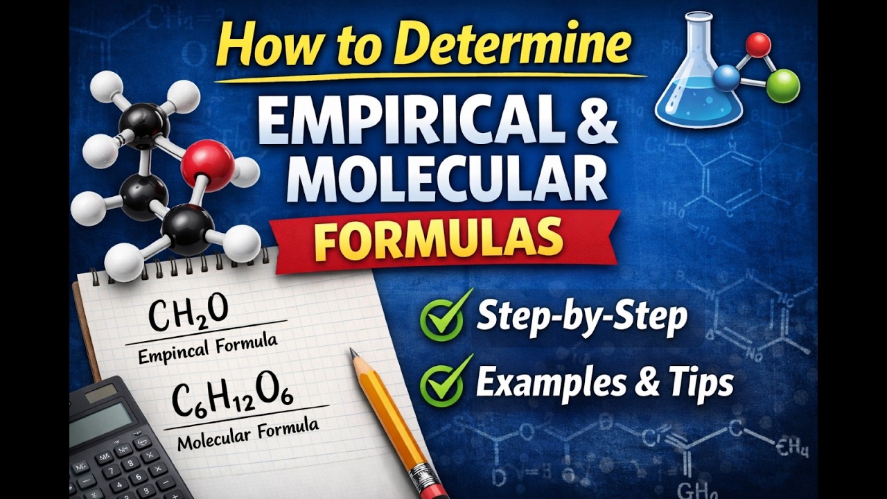 Determination of Empirical Formula and Molecular Formula - YouTube
