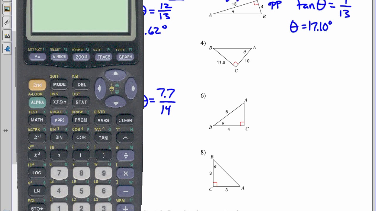 Trigonometry Notes Review of SOHCAHTOA 2020 - YouTube