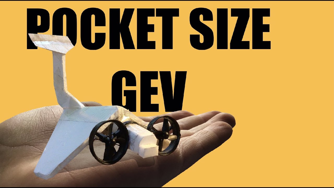 Micro RC Ekranoplan (Ground Effect Vehicle) - YouTube