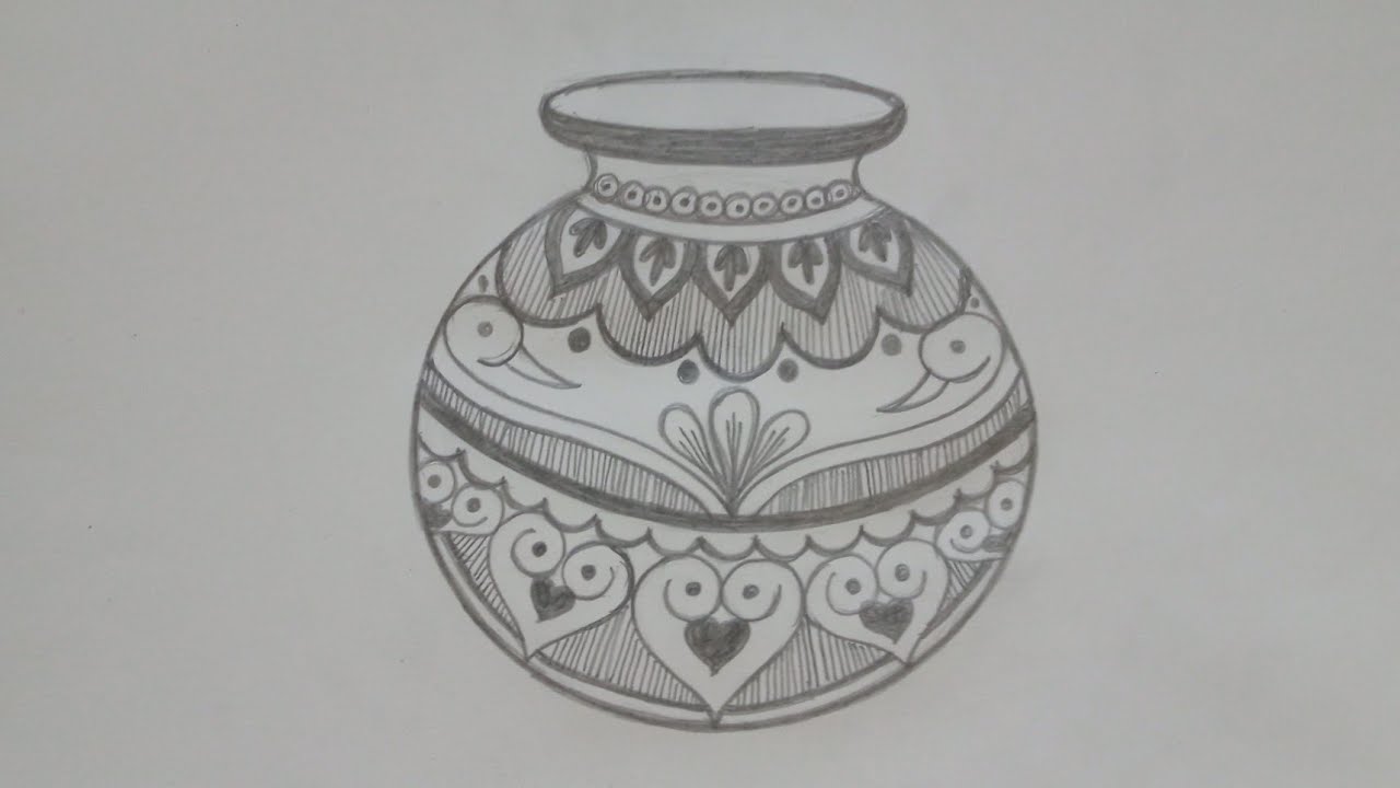 Janmastami Special Matki Drawing | How To Draw Matki | How To Make Pot ...