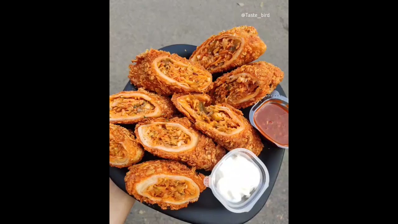 taste # birds KFC spring roll - YouTube