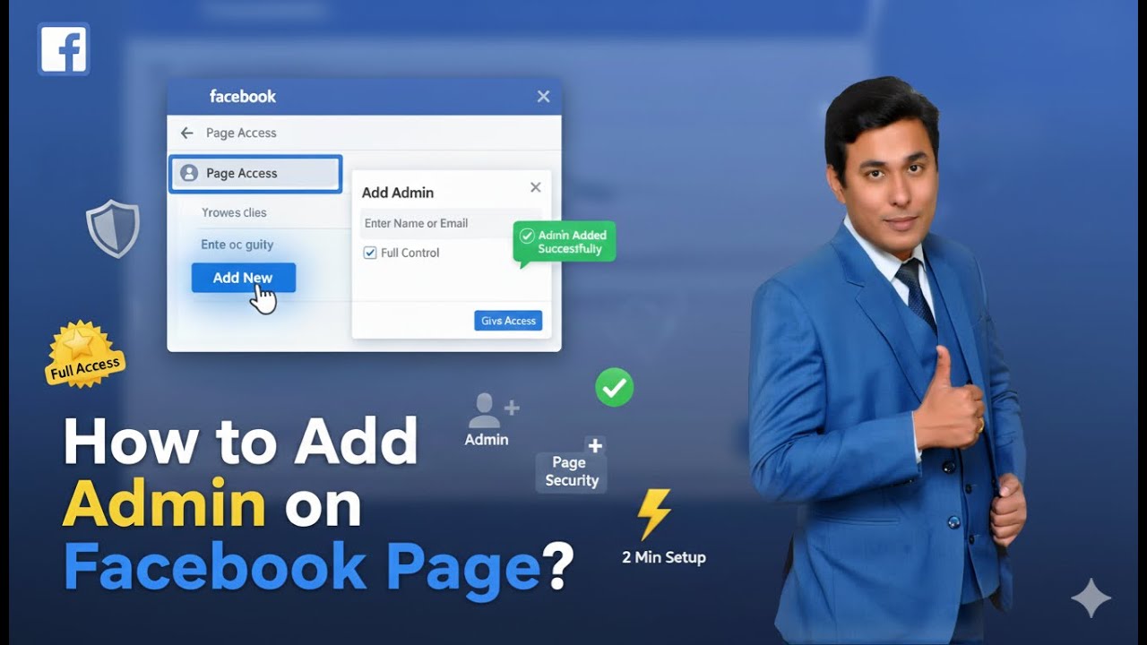 How to add Admin on Facebook Page? - YouTube