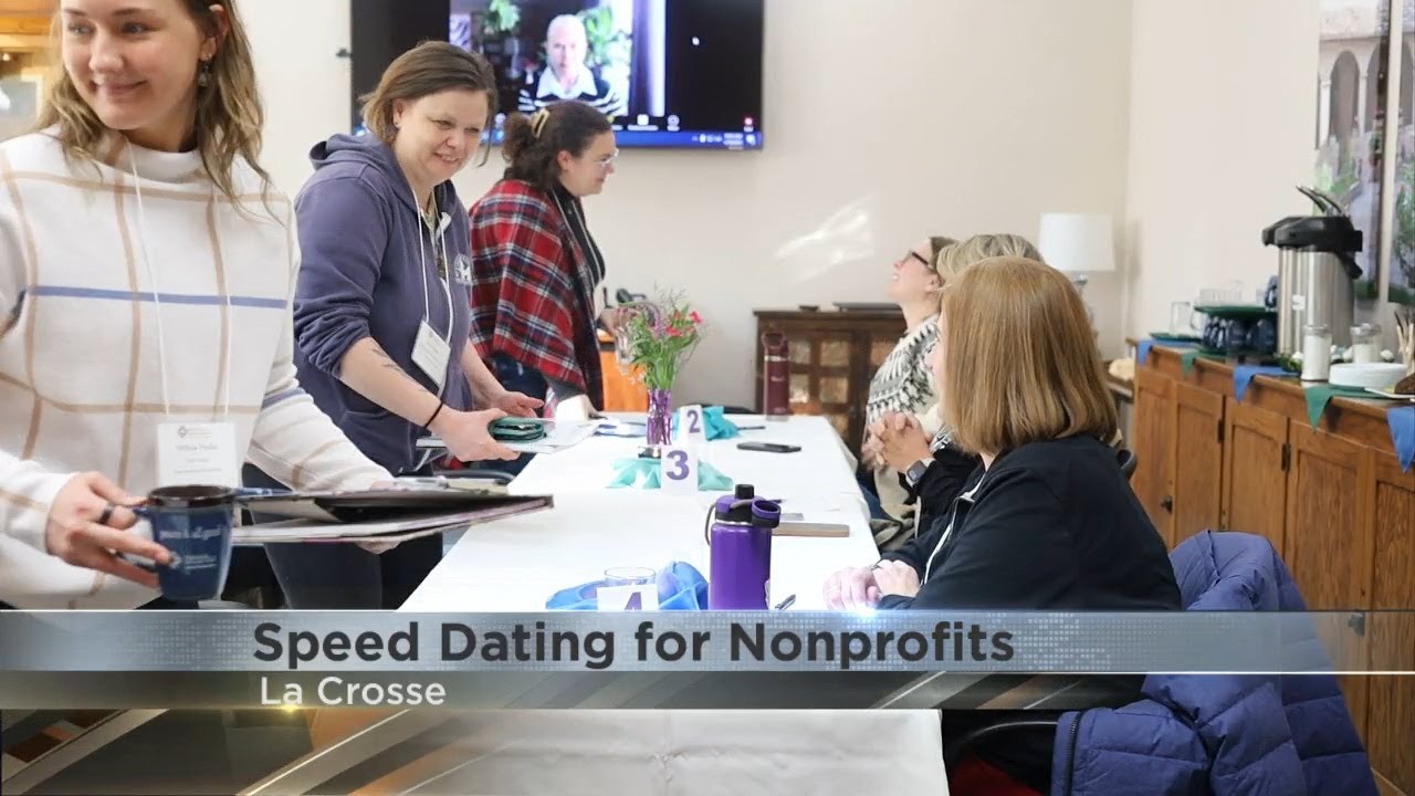 Speed dating events helps connect area nonprofits - YouTube