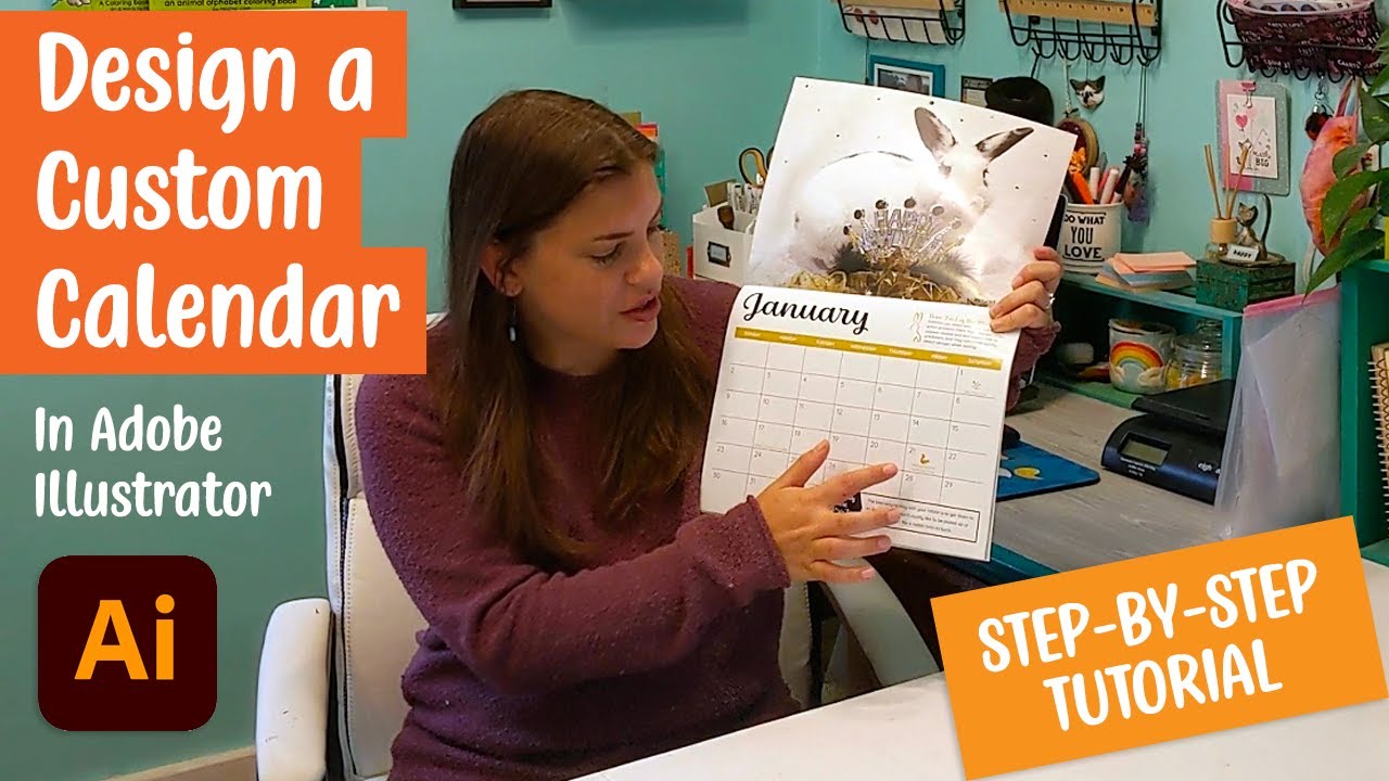 Create a Custom Calendar to Sell in Adobe Illustrator - YouTube