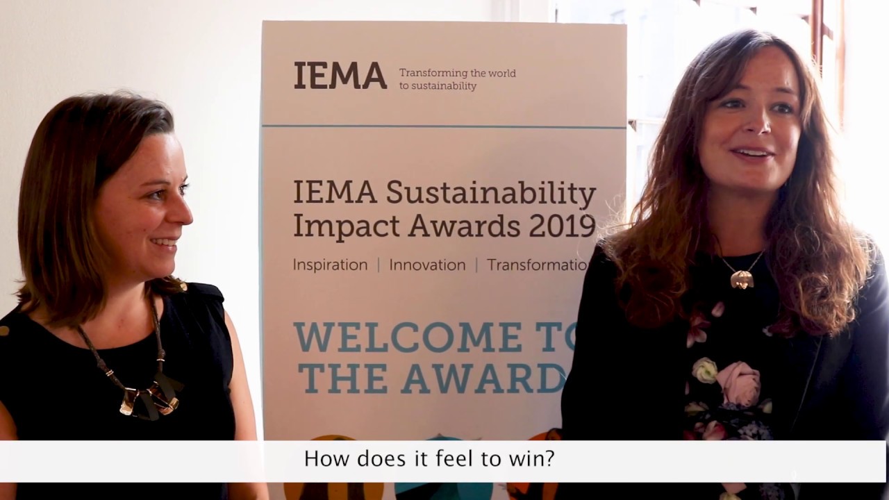 IEMA Sustainability Impact Awards 2019- Jess Kennedy & Emily Woodason ...