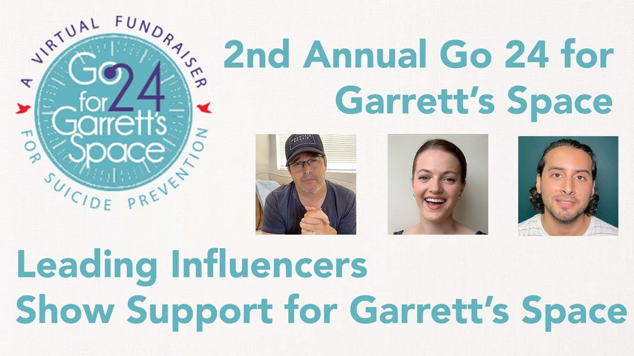Leading Influencers Show Support for Garrett's Space | 2nd Annual Go24 for Garrett's Space - YouTube