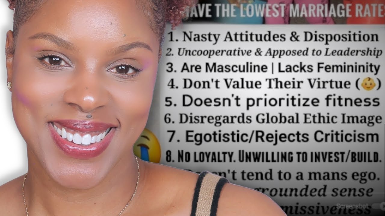 Top 10 Reasons Why Black Women Have THE LOWEST MARRIAGE RATES - Welcome ...