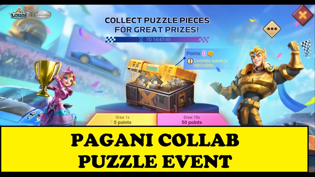 Lords Mobile - PAGANI COLLAB PUZZLE - Easy F2P rewards - YouTube