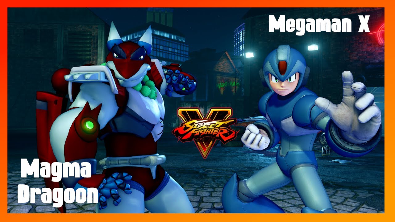 Street Fighter 5 Mods - Magma Dragoon, Mega Man X - YouTube