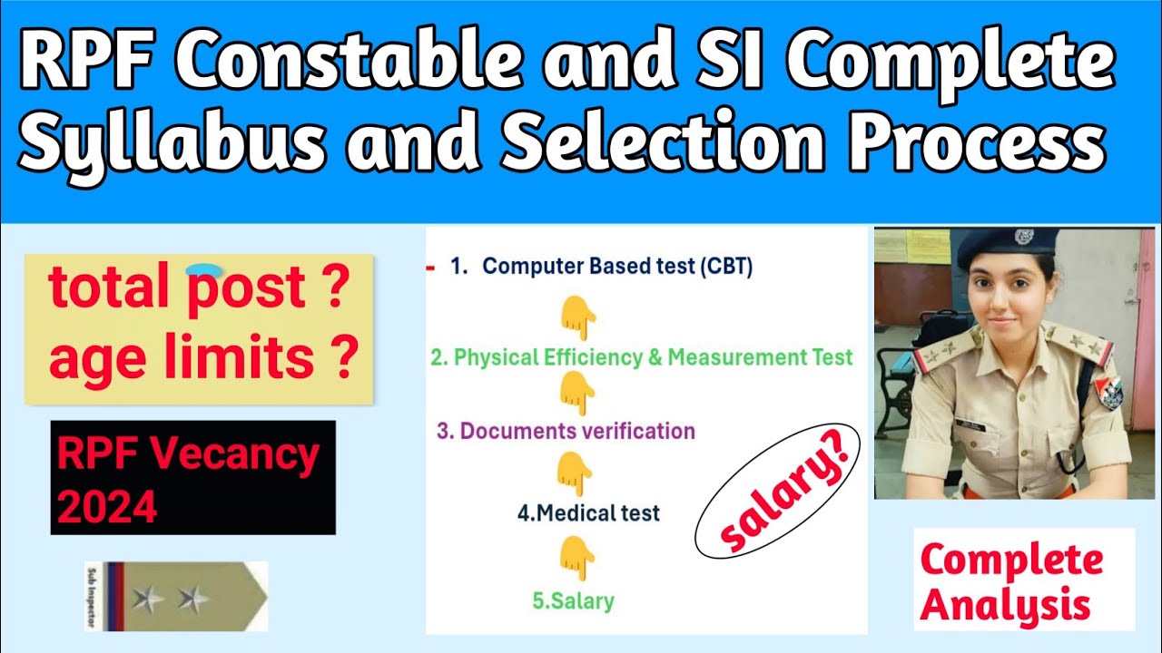 RPF Syllabus 2024 । Railway Protection Force Syllabus and Selection ...