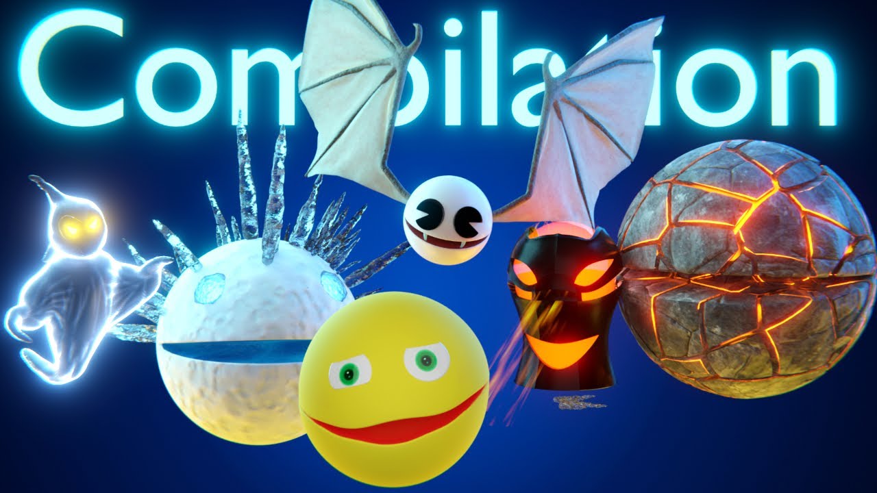 Best of Pacman Compilation V6 | IcePac, StonePac, DraculaPac, Ghost ...