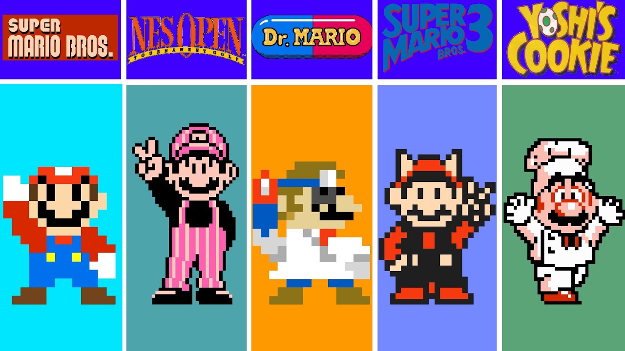 Evolution of Super Mario Games Winning Levels, Stage Clear in Nes ...