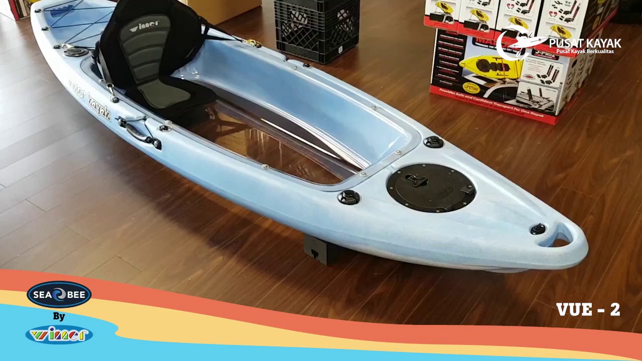 Kayak Seabee by Winner - VUE 2 Bottom Transparent - YouTube