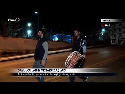 Davulcuların Mesaisi Başladı / Ankaralılar İlk Sahura İlahiler Eşliğinde Uyandı