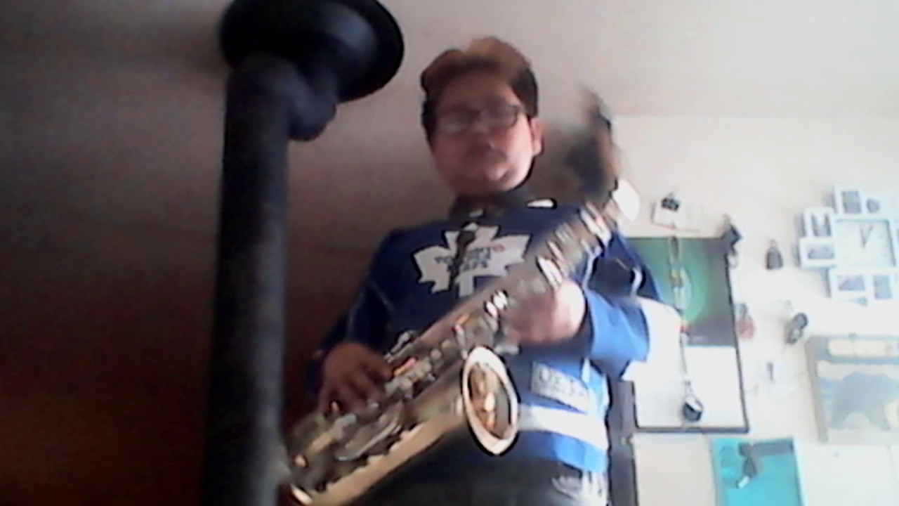 Ghost caught while playing the saxophone - YouTube