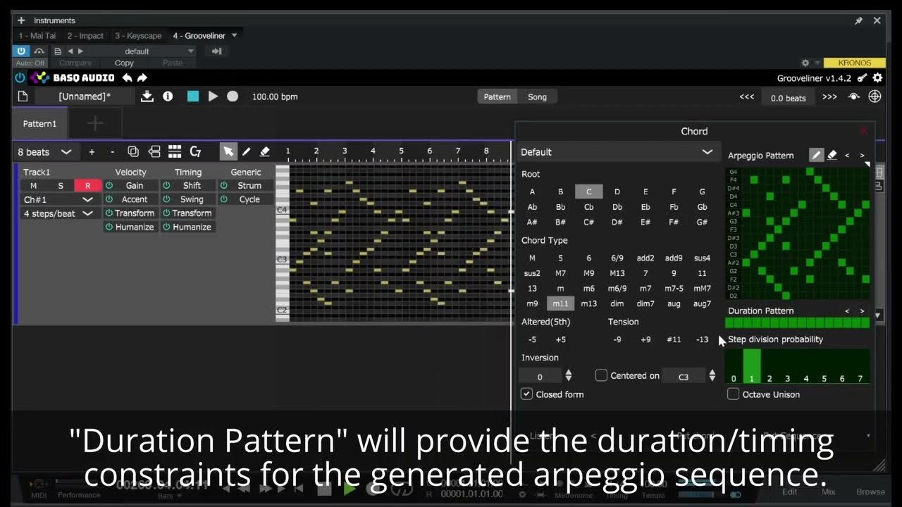 Grooveliner - Arpeggiator feature - YouTube