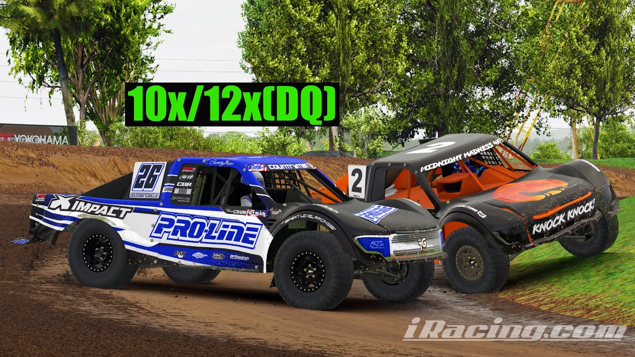 iRacing Dirt Truck (Pro 4) race with Pro Driver Thad Countrymen almost ...