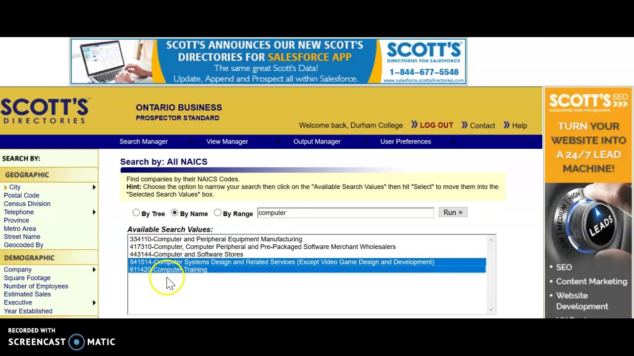 How to use Scott's Directory to find IT companies in a specific city ...