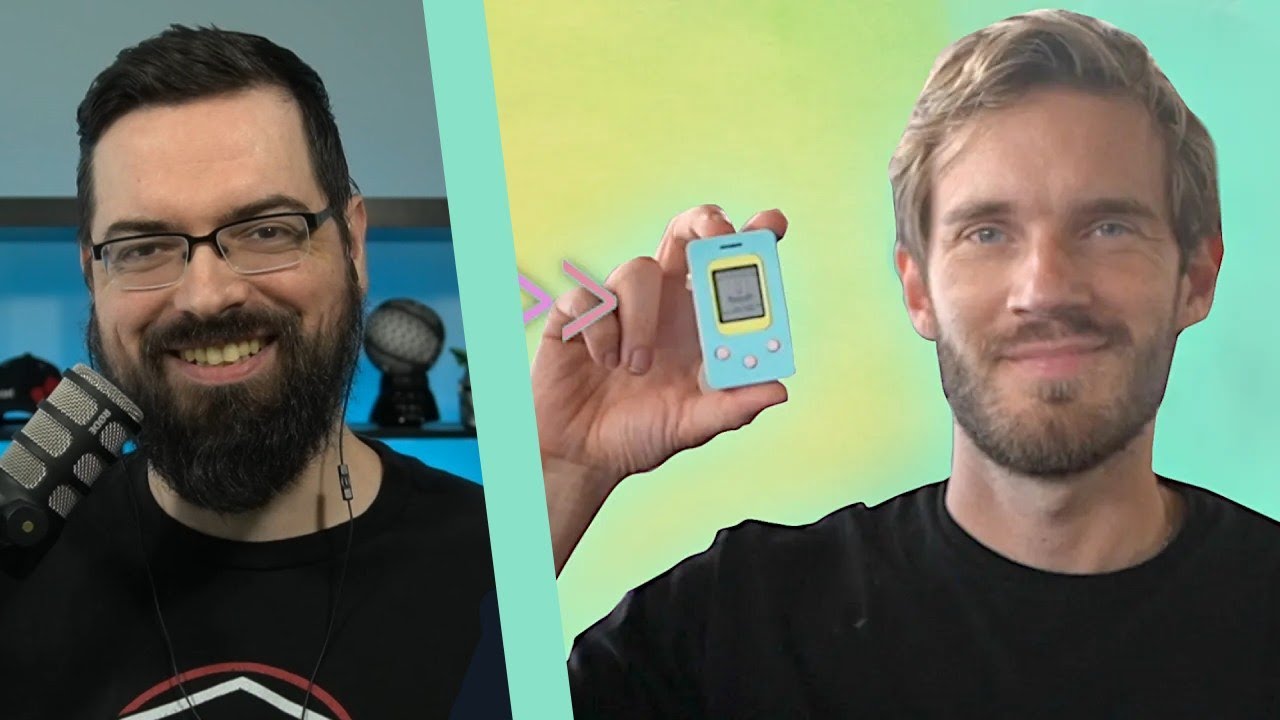 PewDiePie Built a Reverse Tamagotchi with a Raspberry Pi?! Linux Nerd ...